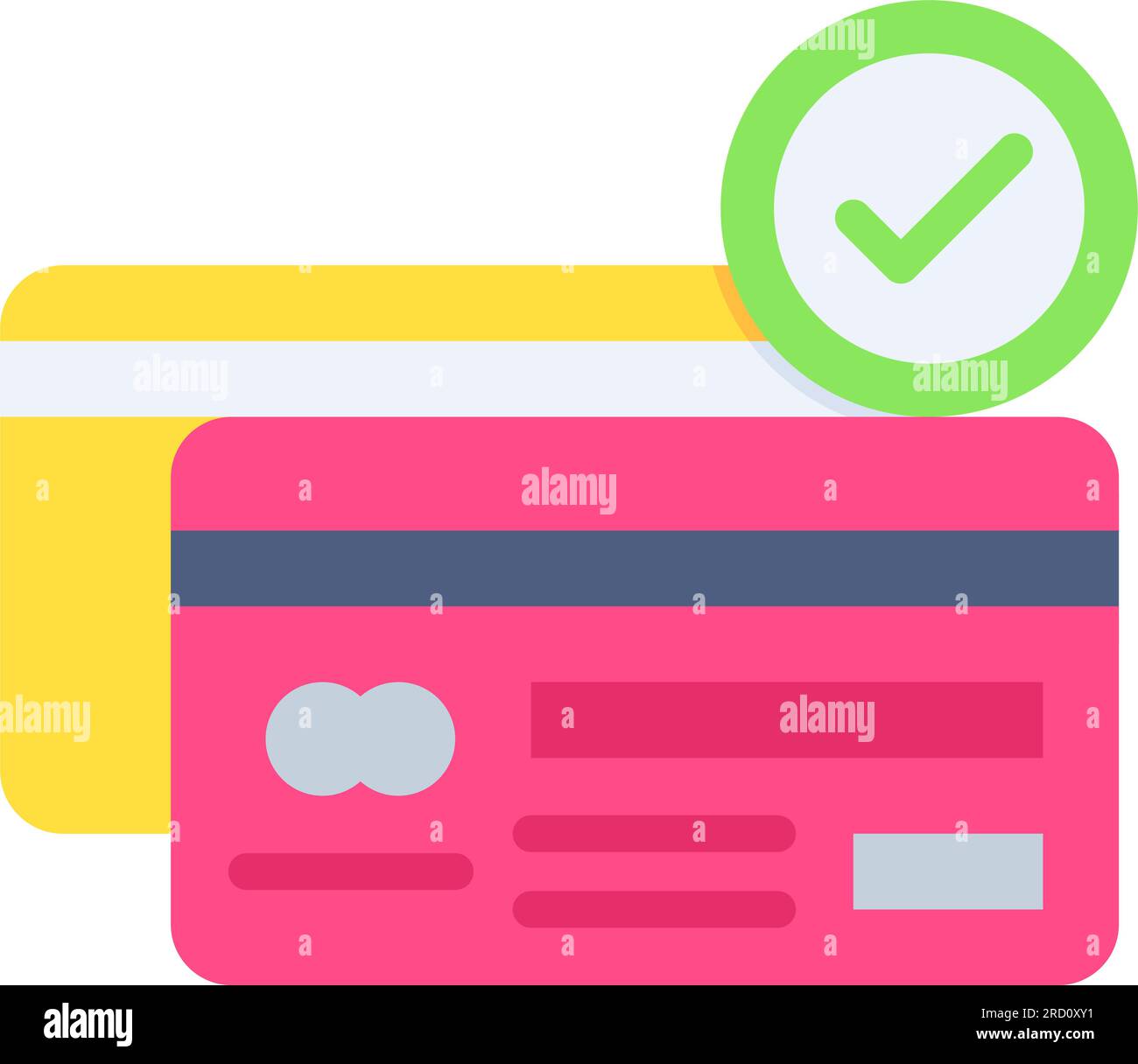 Credit card approved icon Cut Out Stock Images & Pictures - Alamy