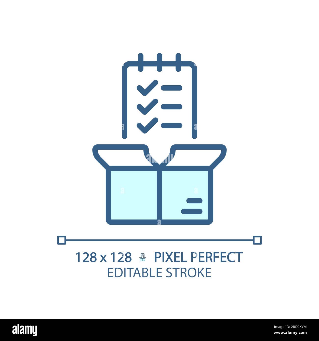 2D customizable quality control linear icon Stock Vector Image & Art ...