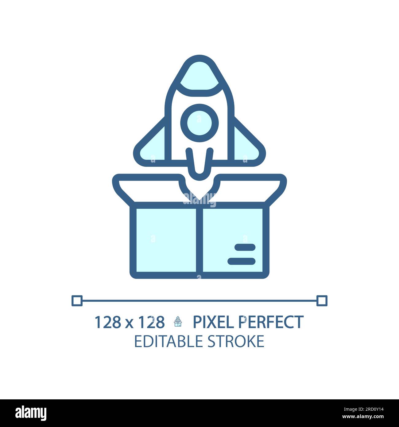 2D customizable product launch linear icon Stock Vector Image & Art - Alamy