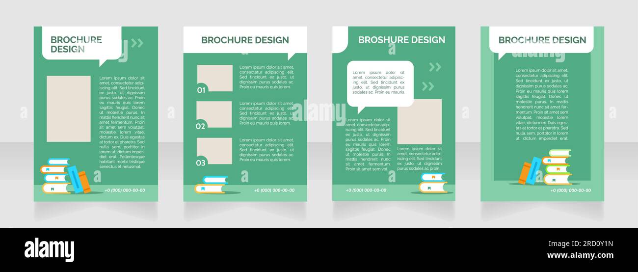 School curriculum blank brochure layout design Stock Vector Image & Art ...