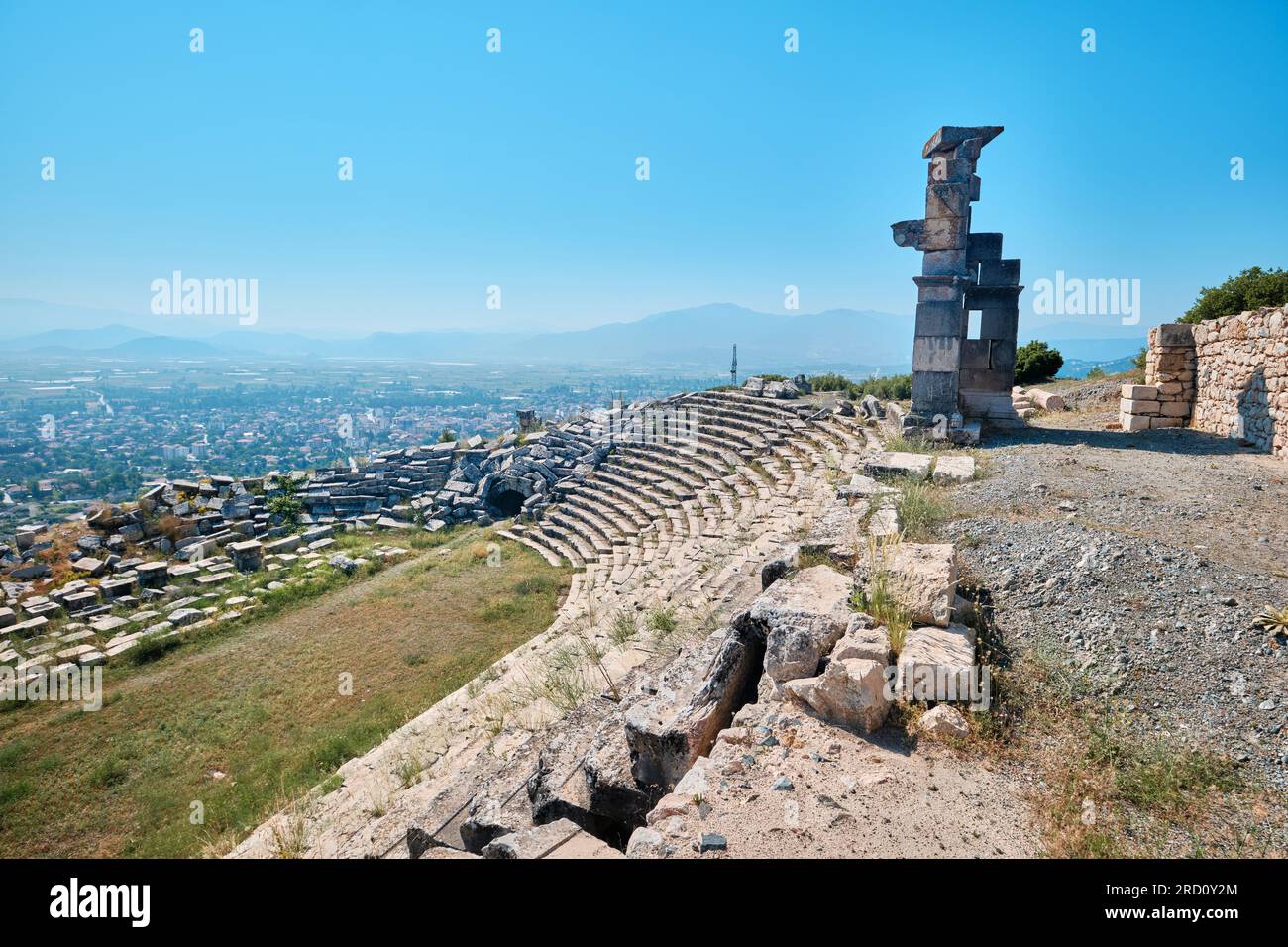 Burdur, Turkey - July 16, 2023: Stadium remains in ancient city of ...