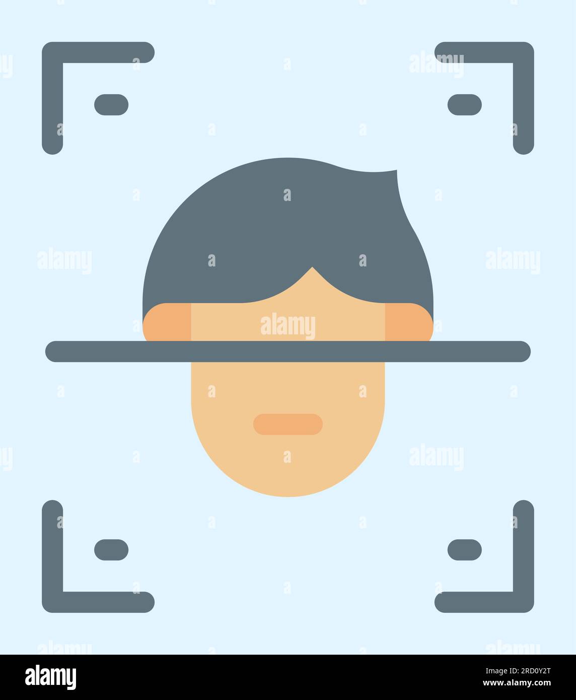 Face scan icon image hi-res stock photography and images - Alamy