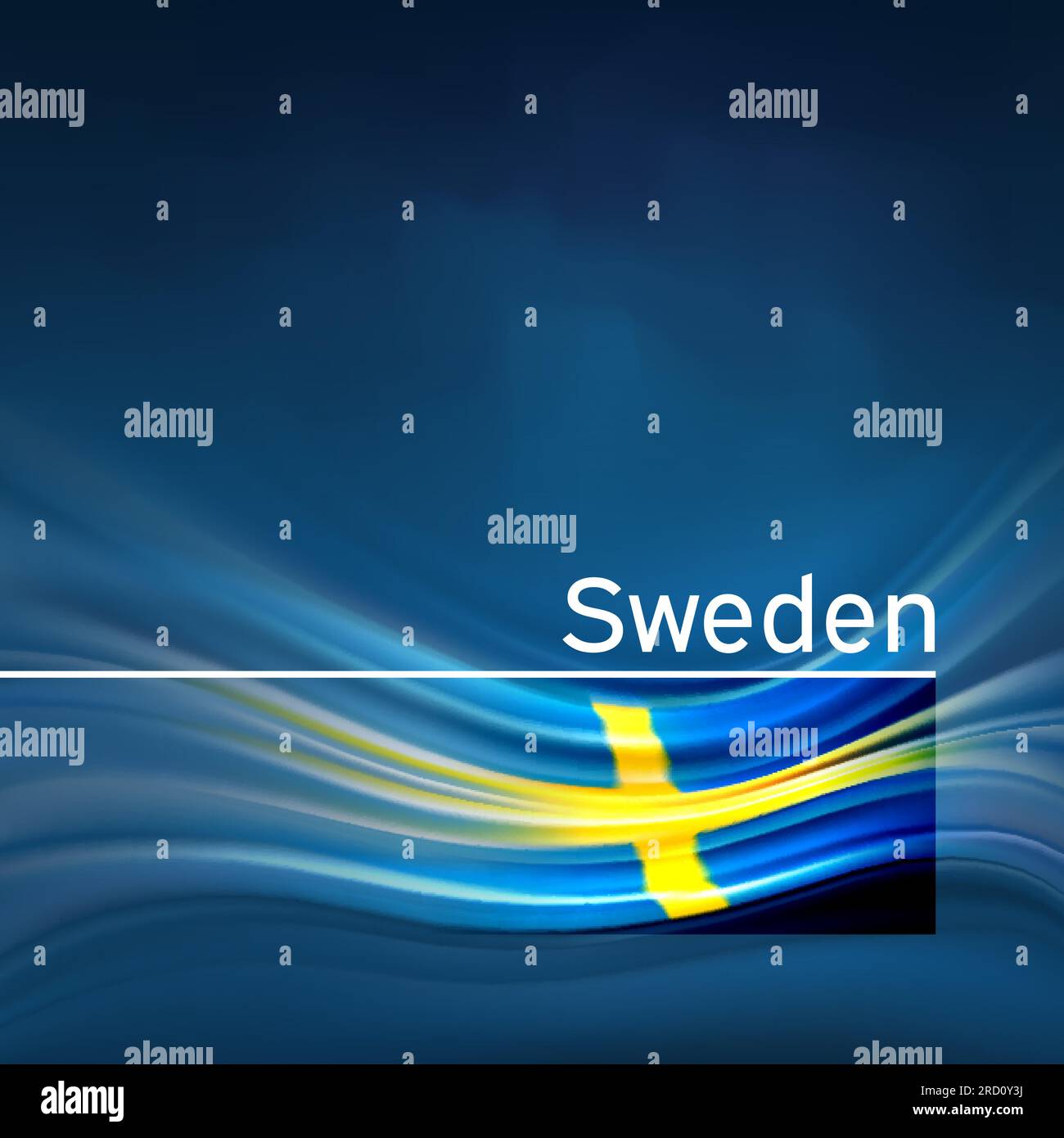 Sweden flag background. Abstract swedish flag in the blue sky. National ...