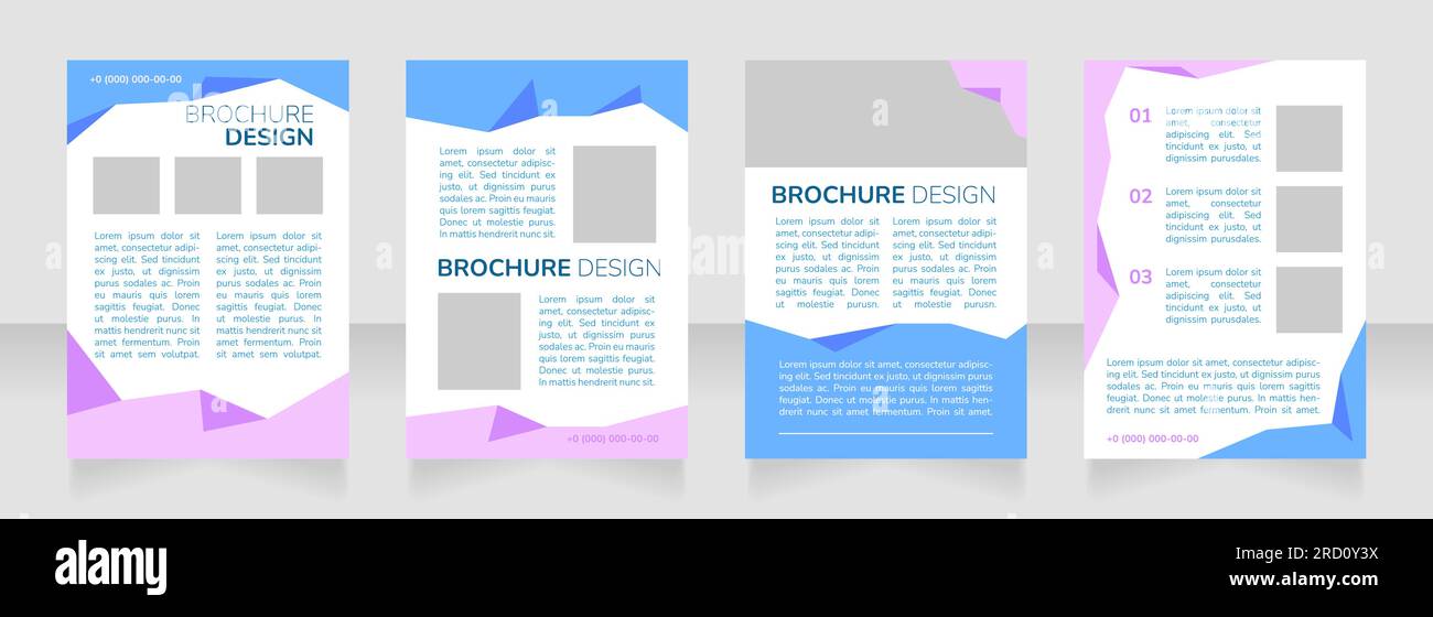 Exam preparation courses blank brochure layout design Stock Vector ...