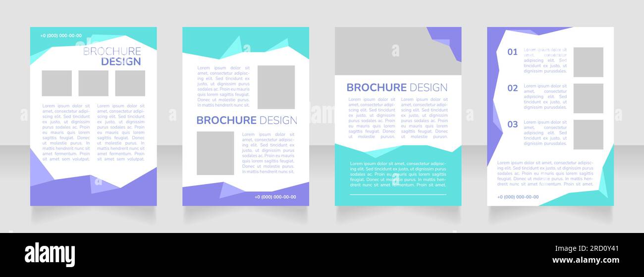 Academic enrichment program blank brochure layout design Stock Vector ...