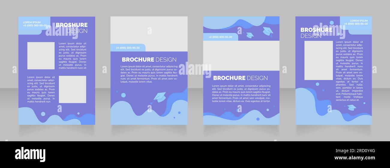 Academic communities blank brochure layout design Stock Vector Image ...