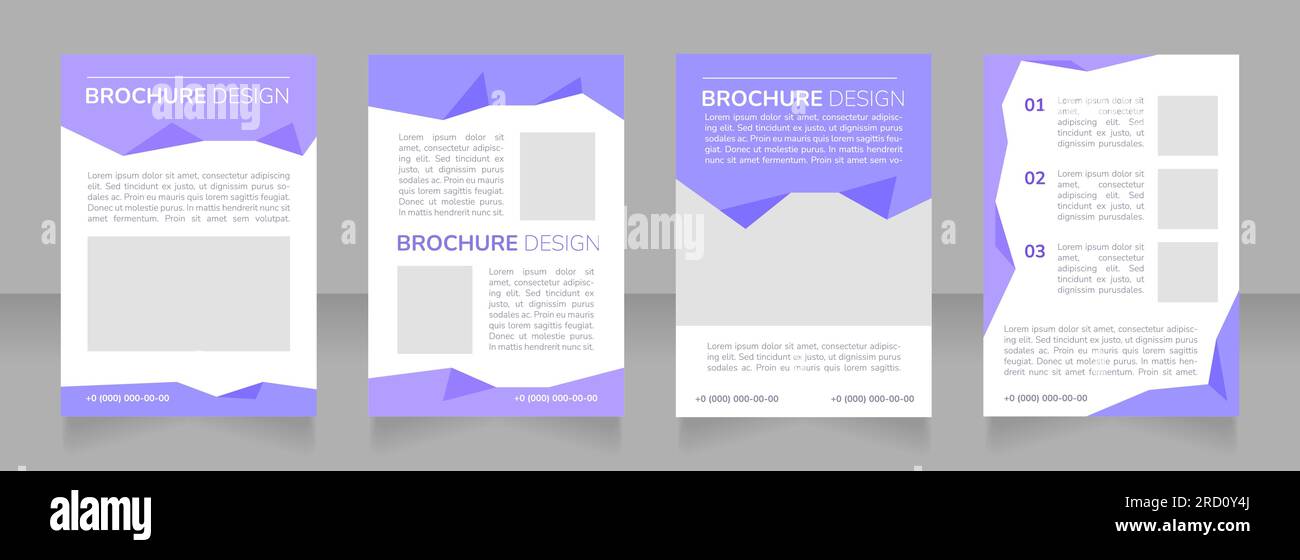 Classroom based training blank brochure layout design Stock Vector ...