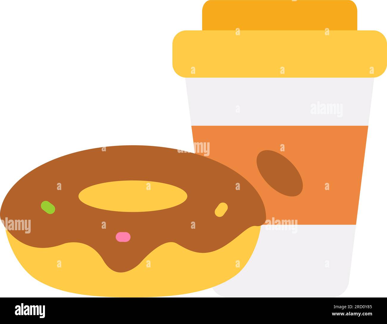 Delicious donut isolated icon hi-res stock photography and images - Alamy