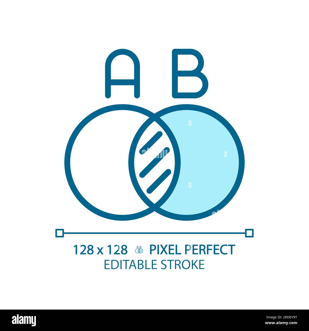 Venn diagram line icon Stock Vector Images - Alamy