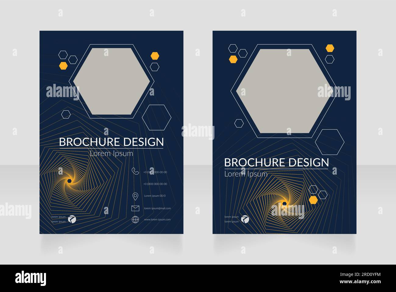 Cyber technology for business blank brochure design Stock Vector Image ...