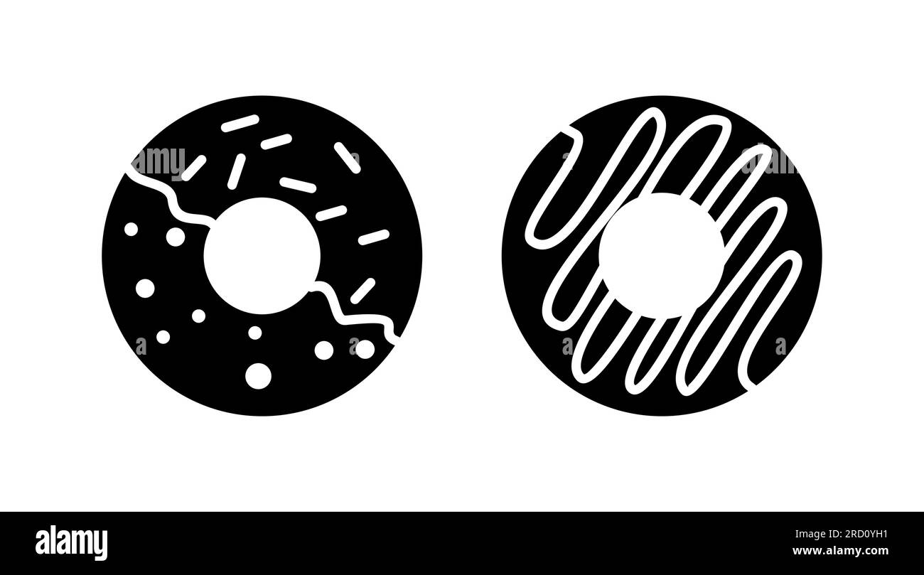 Donut icon vector. doughnut icon. donut logo Stock Vector Image & Art ...