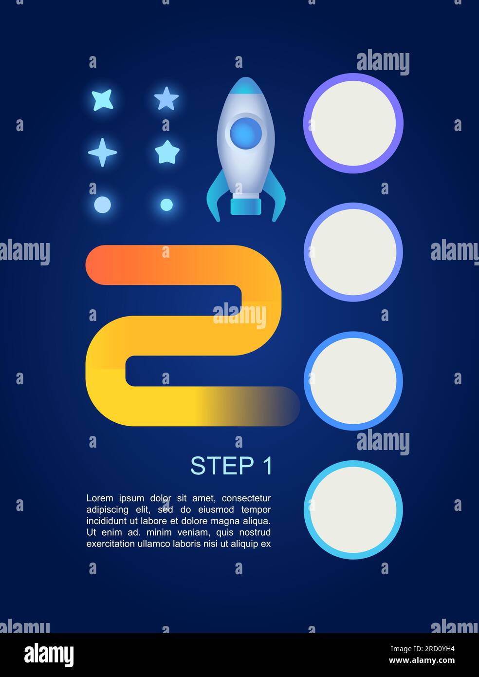 Successful startup infographic chart design element set Stock Vector ...