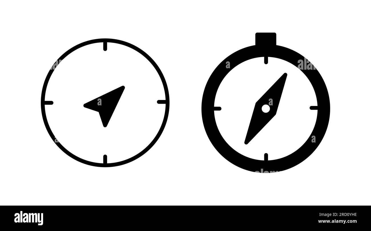 Compass icon vector. navigation icon Stock Vector Image & Art - Alamy