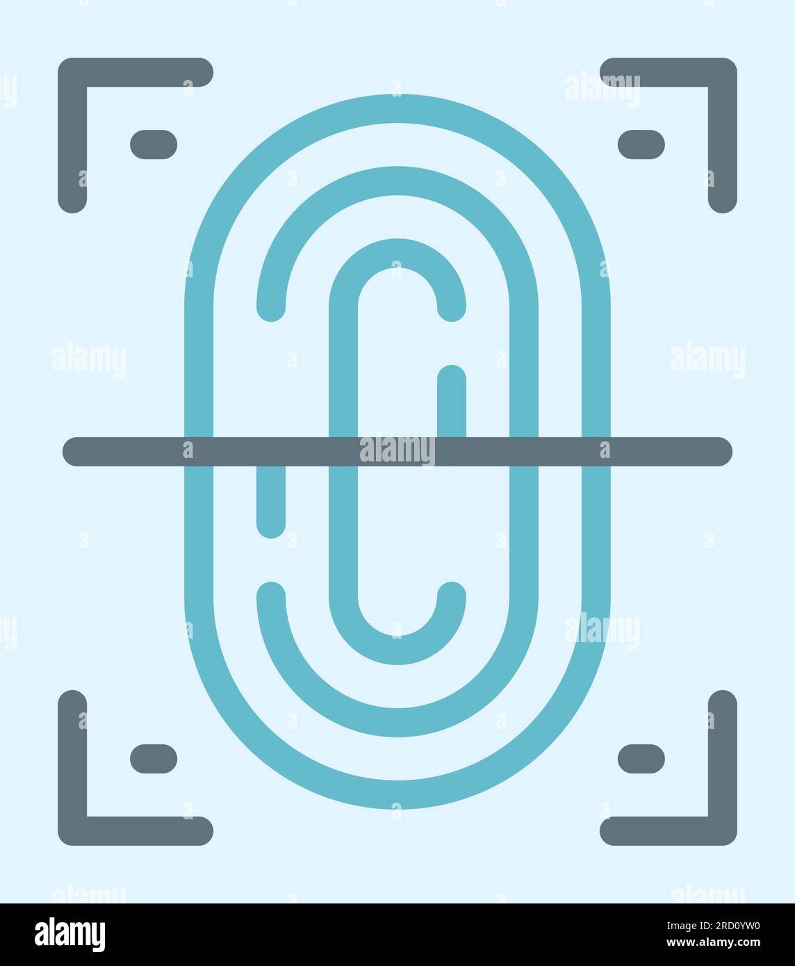 Fingerprint Scan Icon Image Stock Vector Image & Art - Alamy
