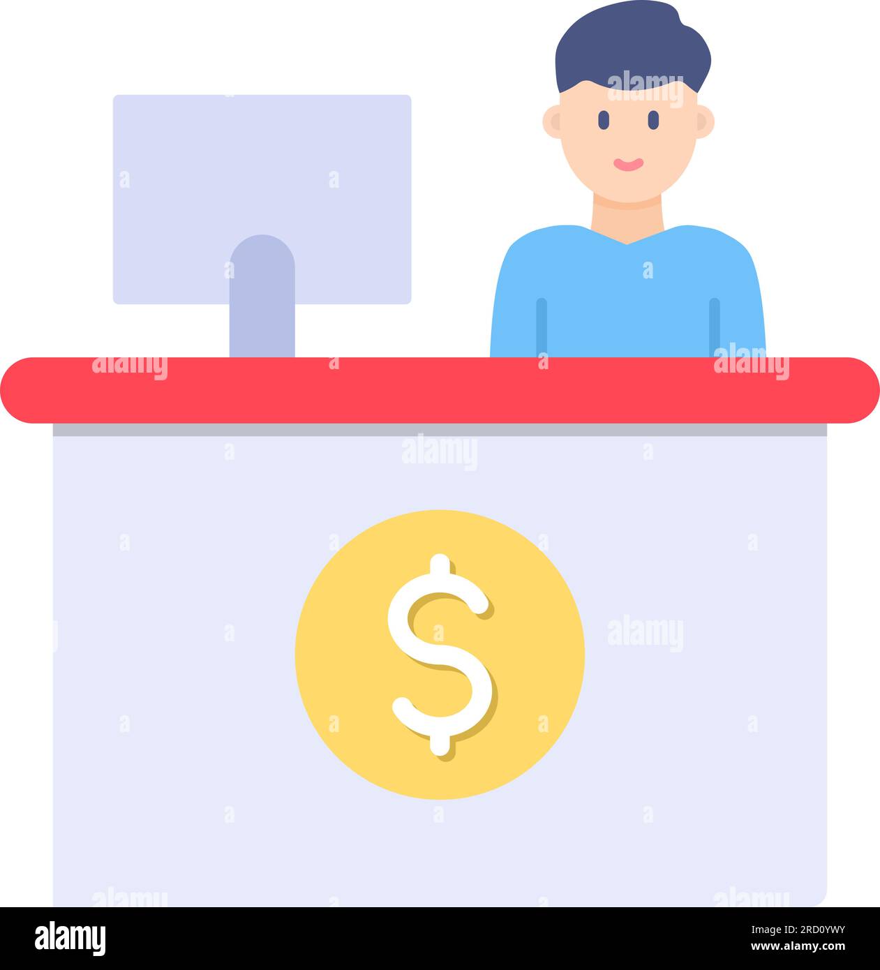 The cashier Cut Out Stock Images & Pictures - Alamy