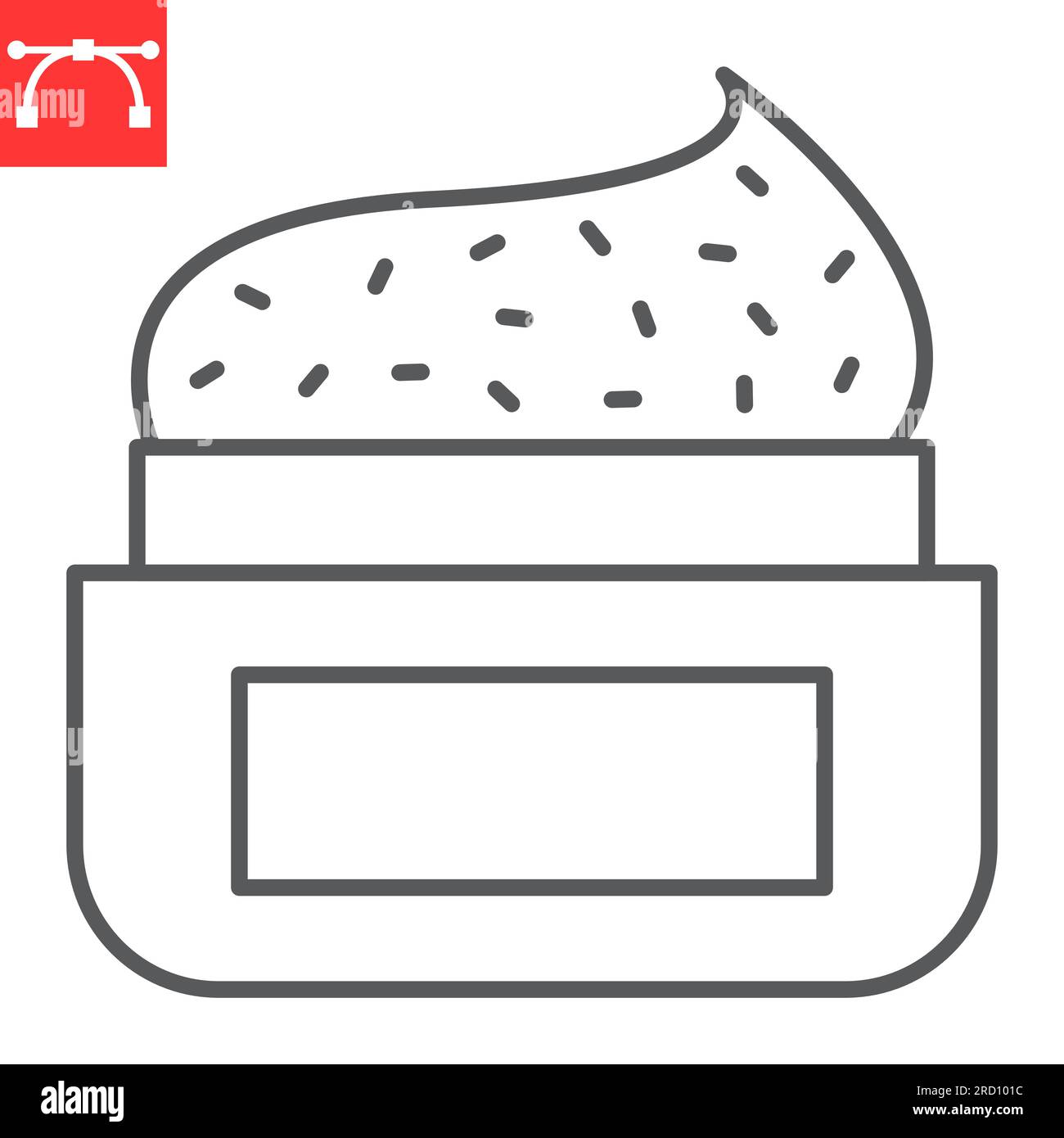 Body scrub line icon, SPA and beauty salon, face scrub vector icon ...