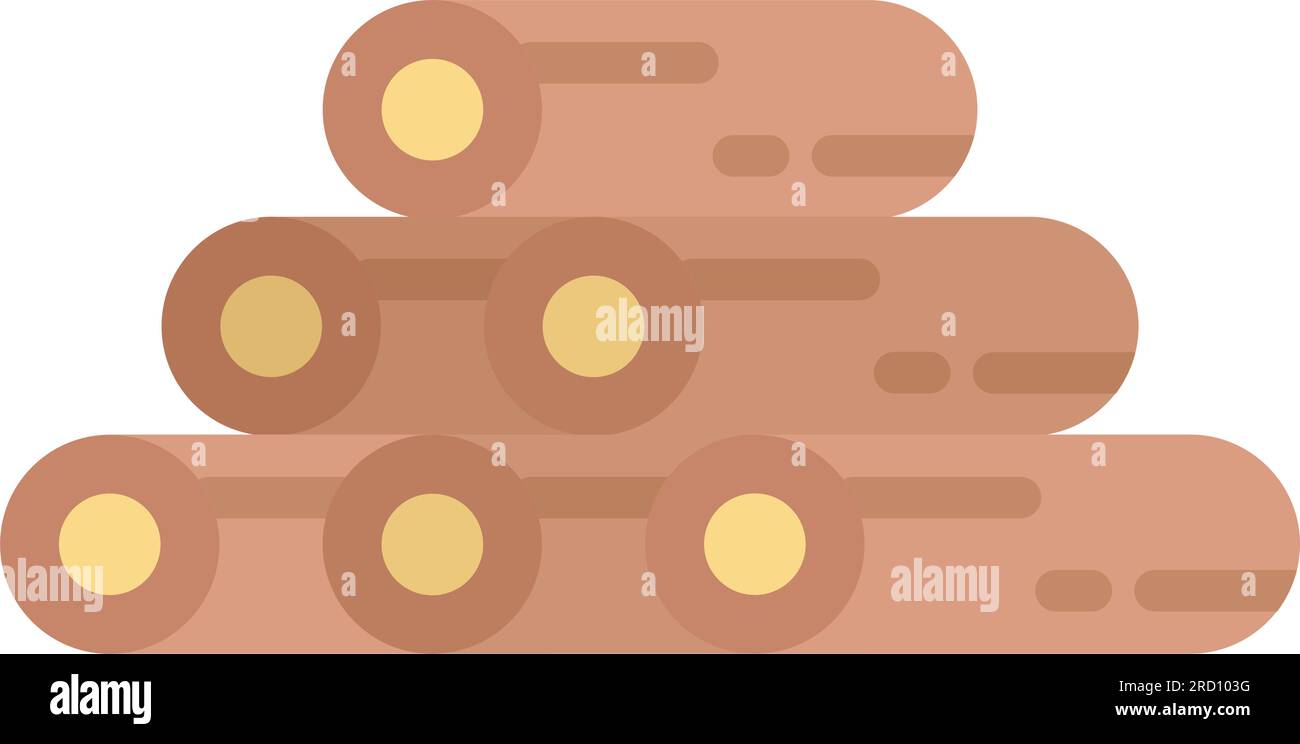 Deforestation line icon forest Cut Out Stock Images & Pictures - Alamy