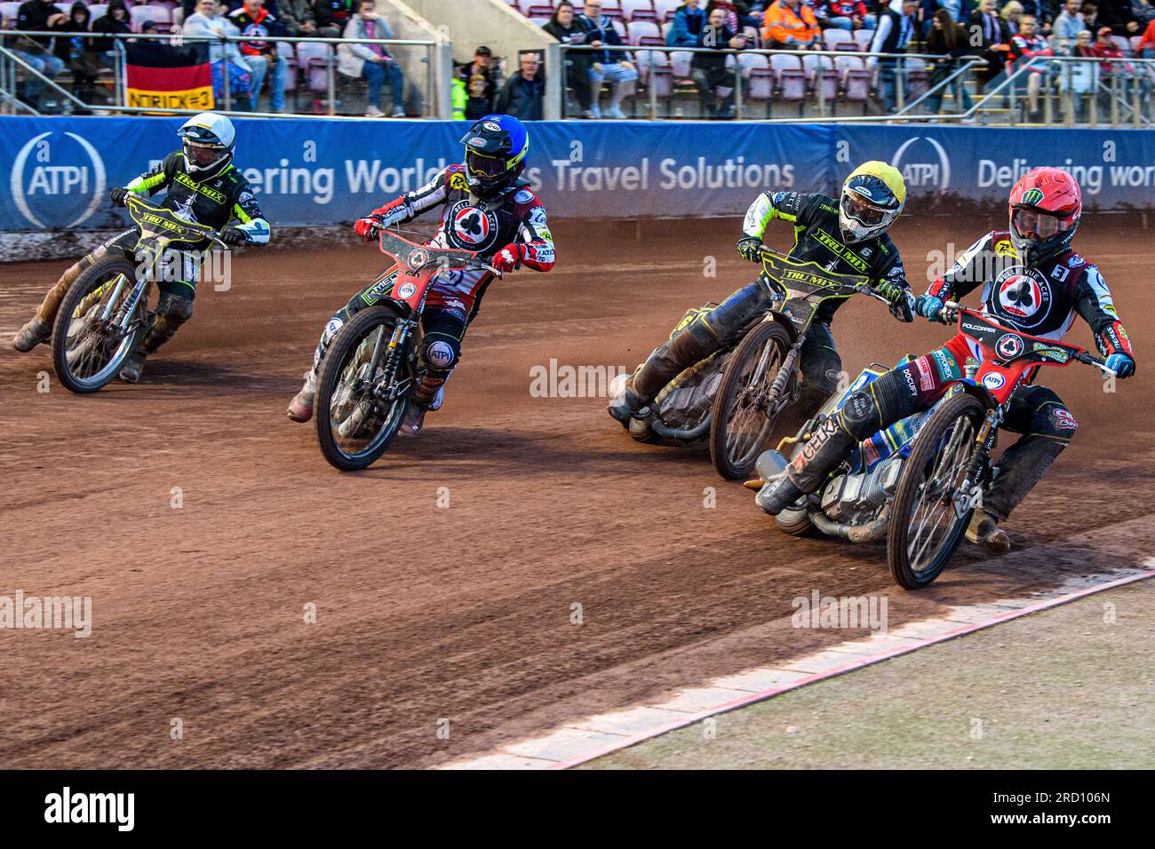 National Speedway Stadium, Manchester on Monday 17th July 2023. Jaimon ...