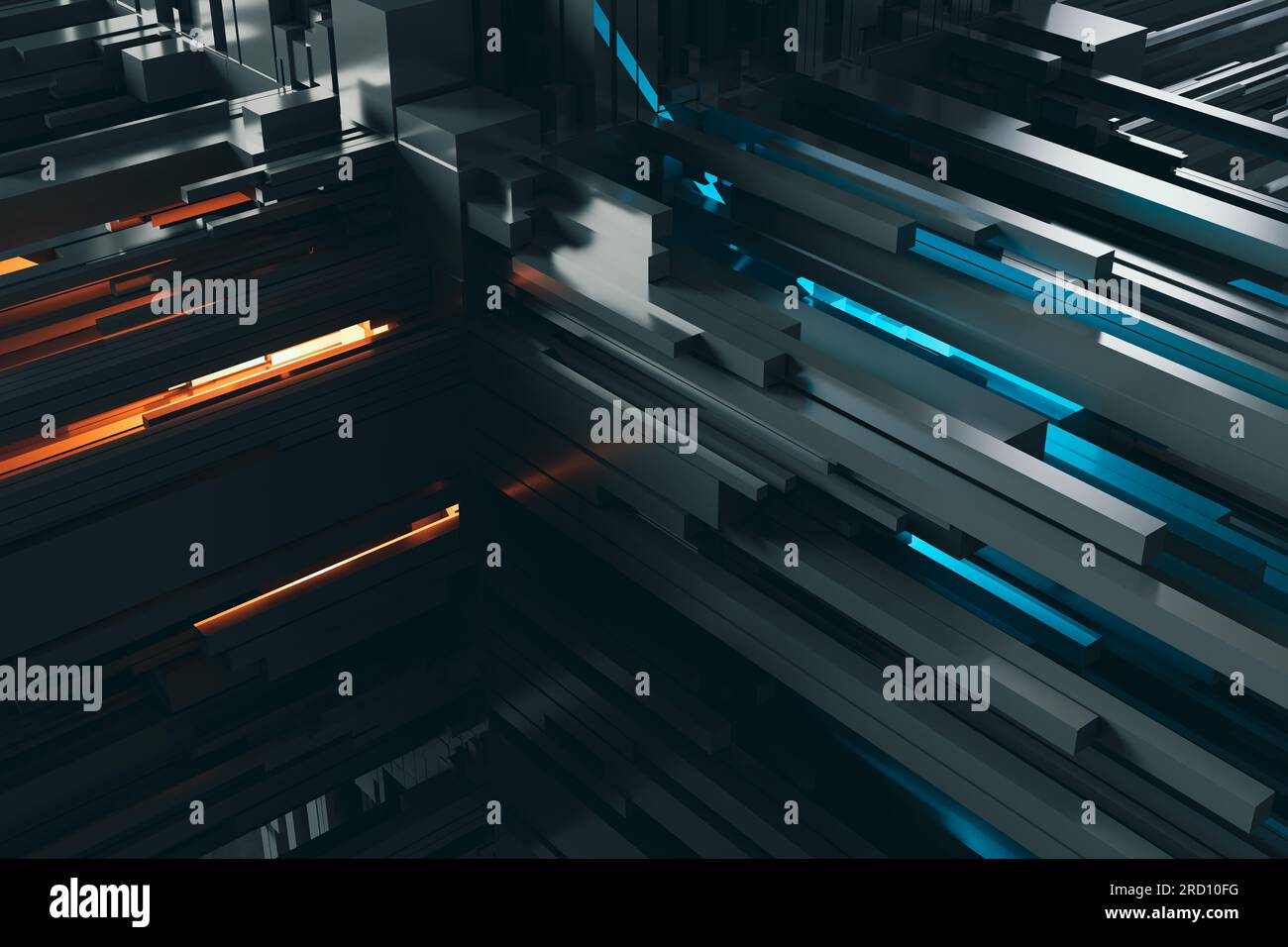 Futuristic structure background with geometric shapes reminiscent of ...