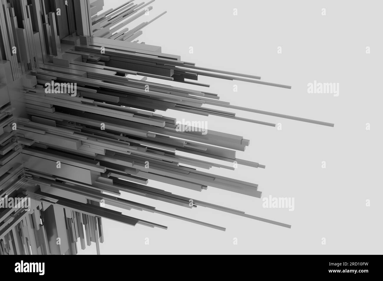 Futuristic structure background with geometric shapes reminiscent of ...