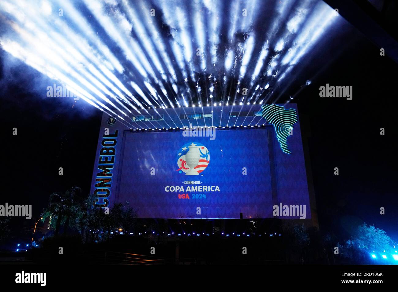 The logo of the South American Football Confederation, CONMEBOL, is ...