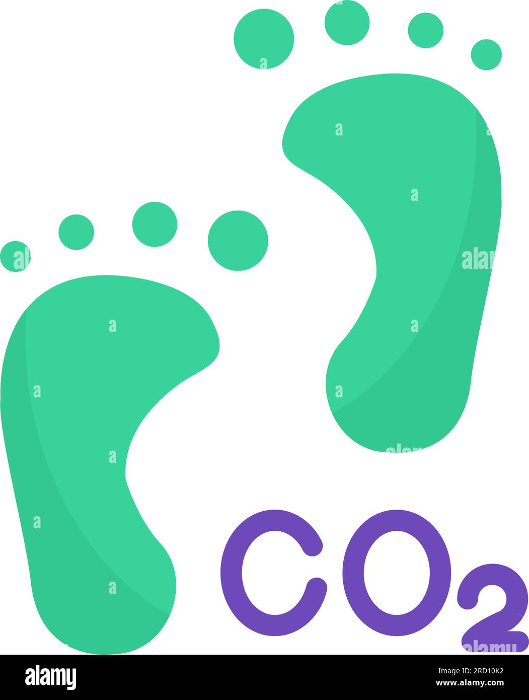 Carbon Footprint Icon Image Stock Vector Image & Art - Alamy