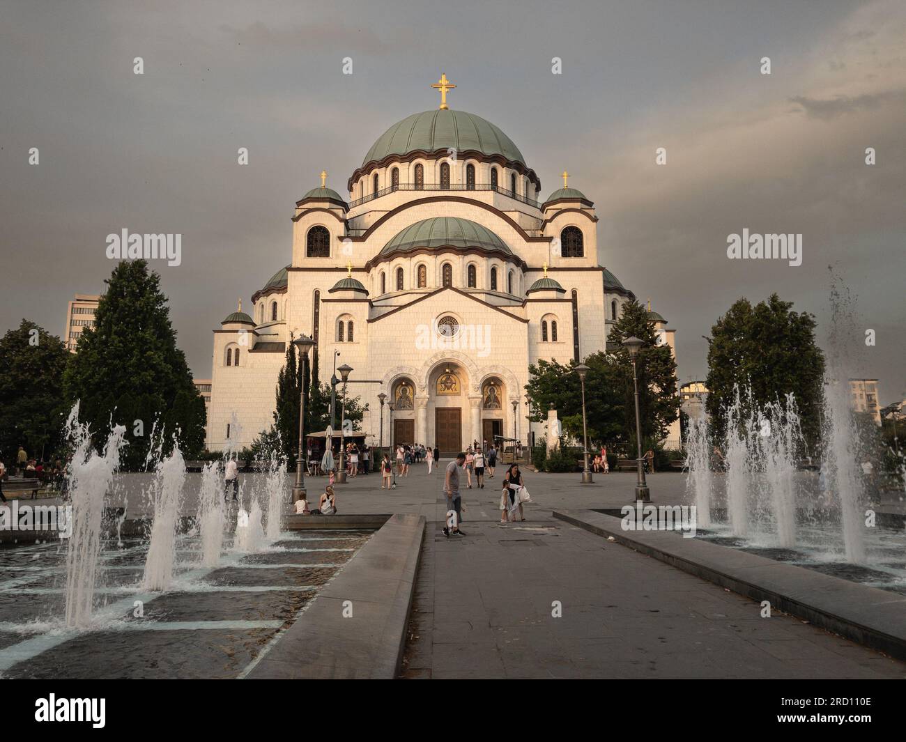 Picture of the belgrade Cathdral Temple of Saint Sava, seen from the ...
