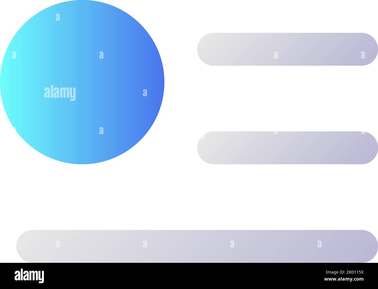 Menu notification pixel perfect flat gradient two-color ui icon Stock Vector Image & Art - Alamy