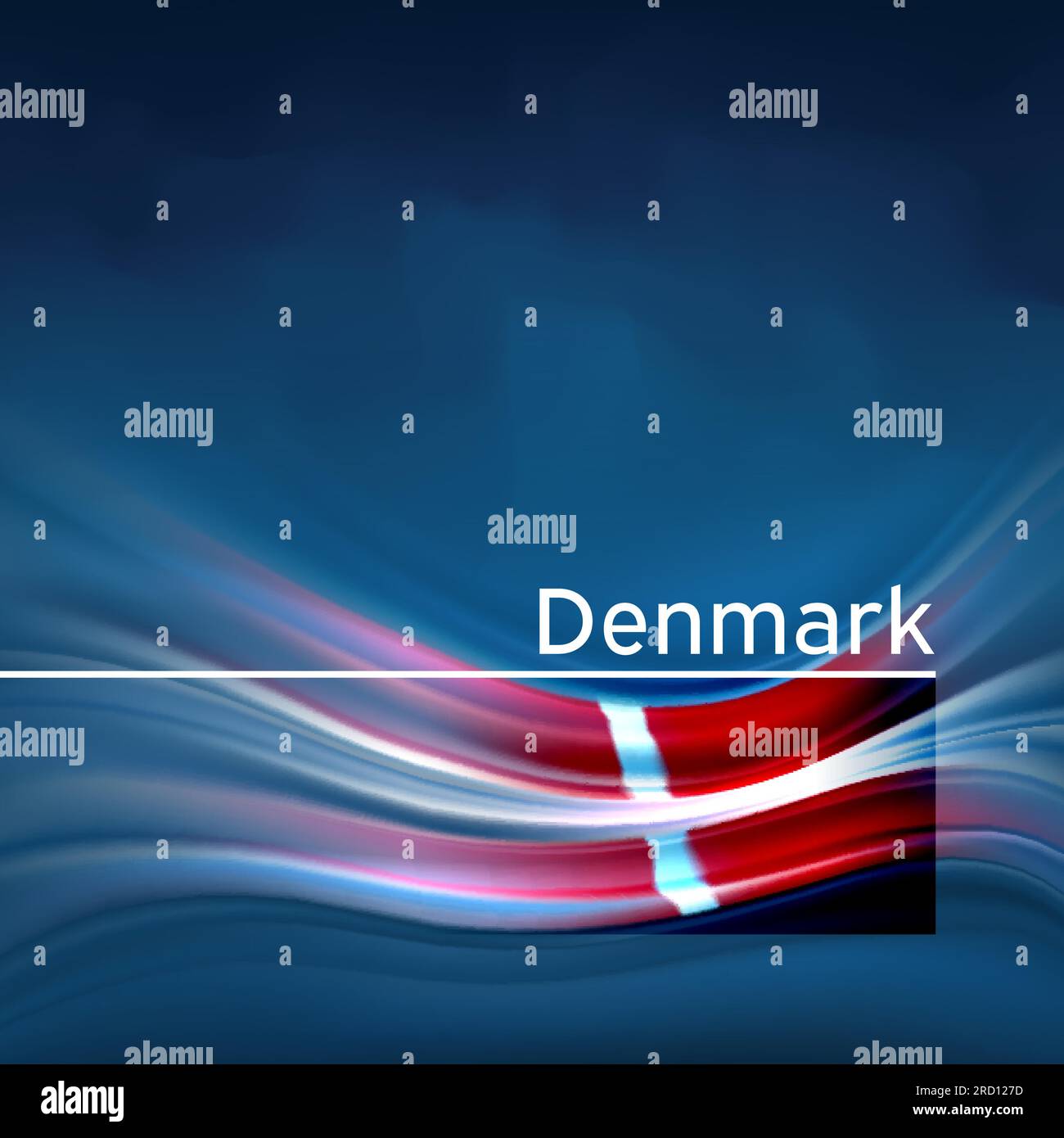 Denmark flag background. Abstract danish flag in the blue sky. National ...
