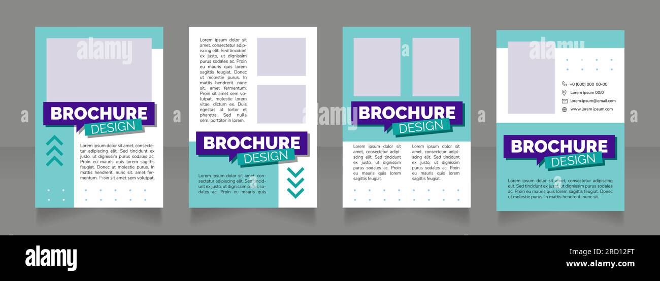 Job vacancies in customer service blank brochure design Stock Vector ...