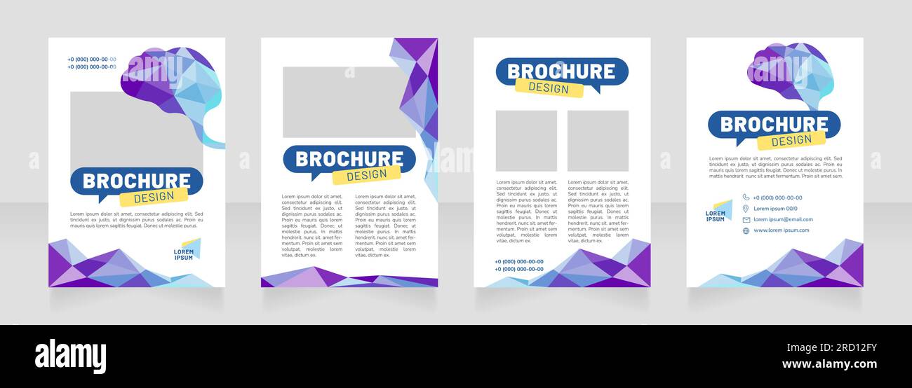 Brain function blank brochure design Stock Vector Image & Art - Alamy