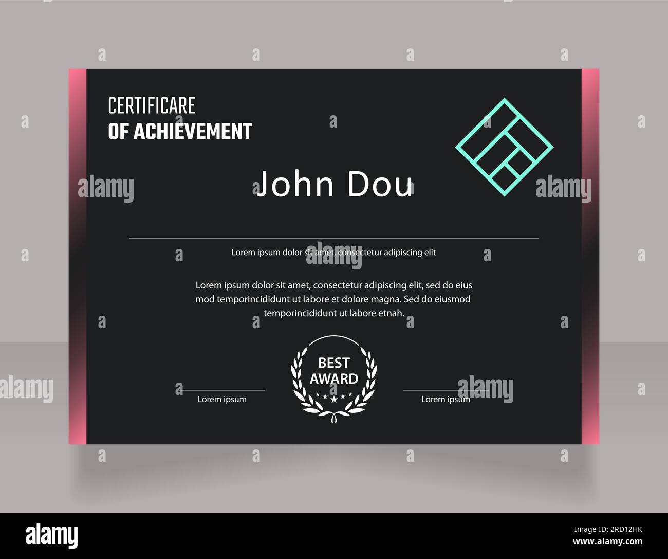 Science achievement certificate design template Stock Vector Image ...