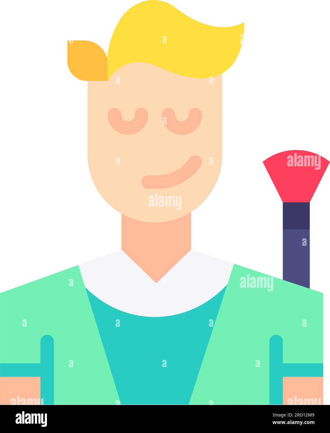 Beautiful artist girl Stock Vector Images - Alamy