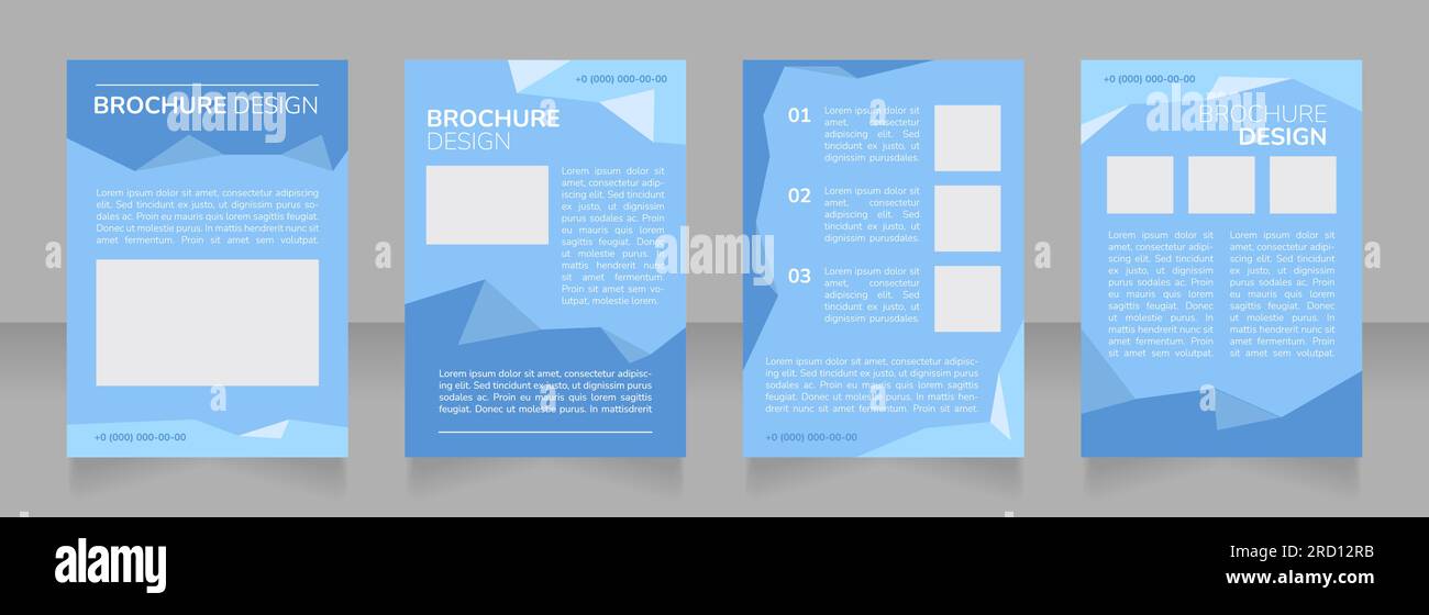Prep school presentation blank brochure layout design Stock Vector ...