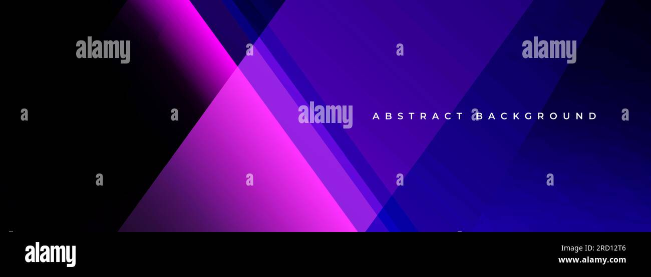 Bright modern pink and blue abstract wide banner. Black and purple ...