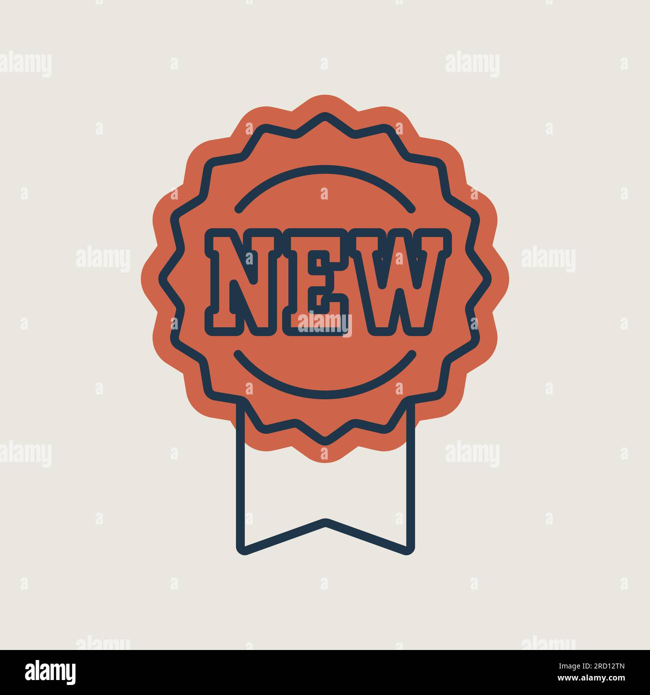 New tag and ribbons vector icon. E-commerce sign. Graph symbol for your ...