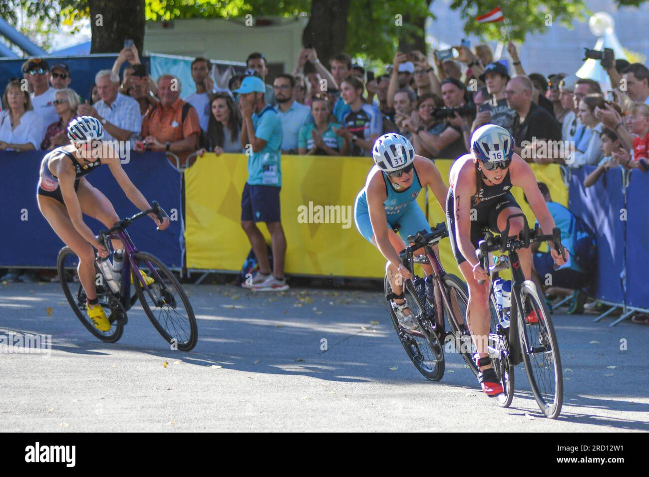 Non Stanford (Great Britain), Valerie Barthelemy (Belgium). Triathlon ...
