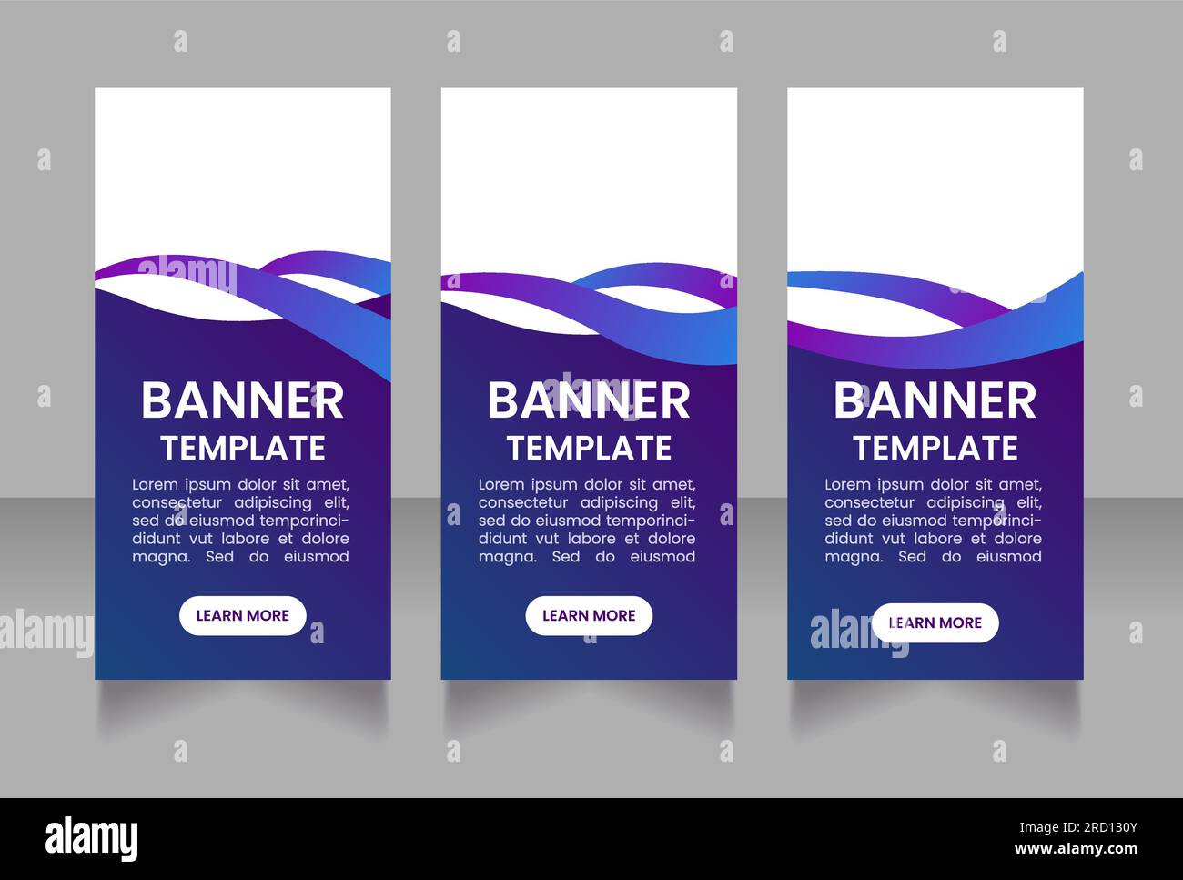 Trade show management service web banner design template Stock Vector ...