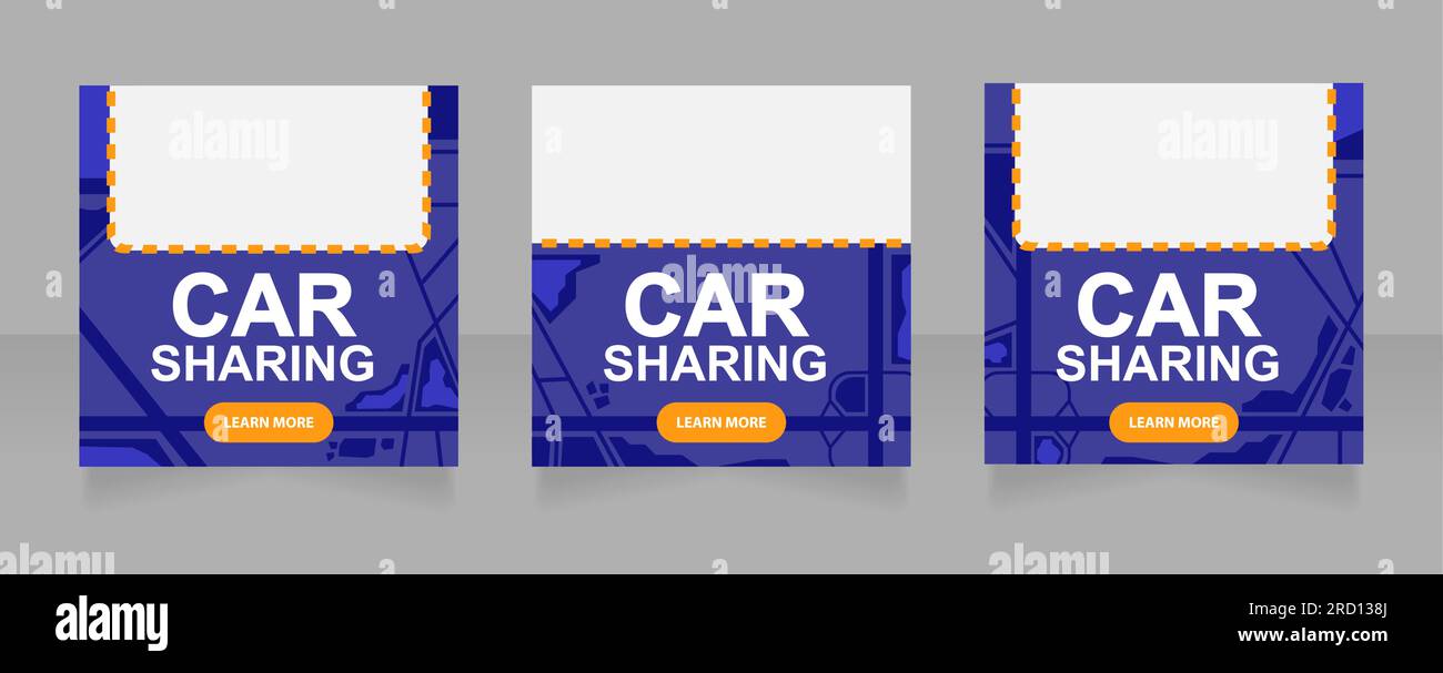 Car sharing service web banner design template Stock Vector Image & Art ...