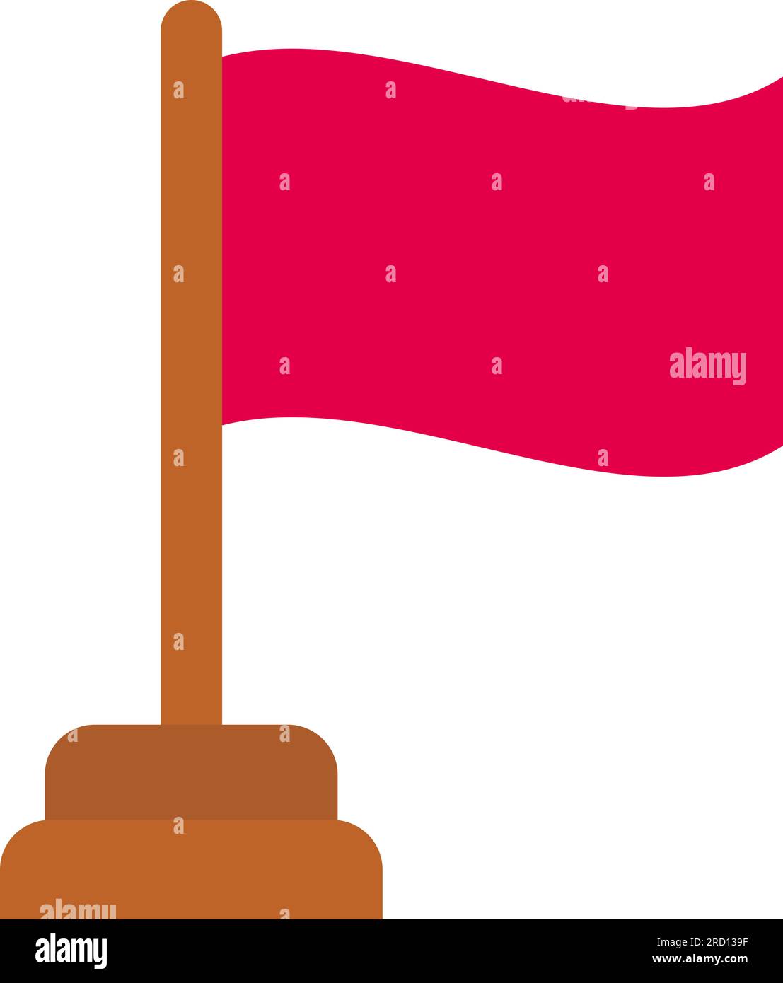 Red flag Cut Out Stock Images & Pictures - Alamy