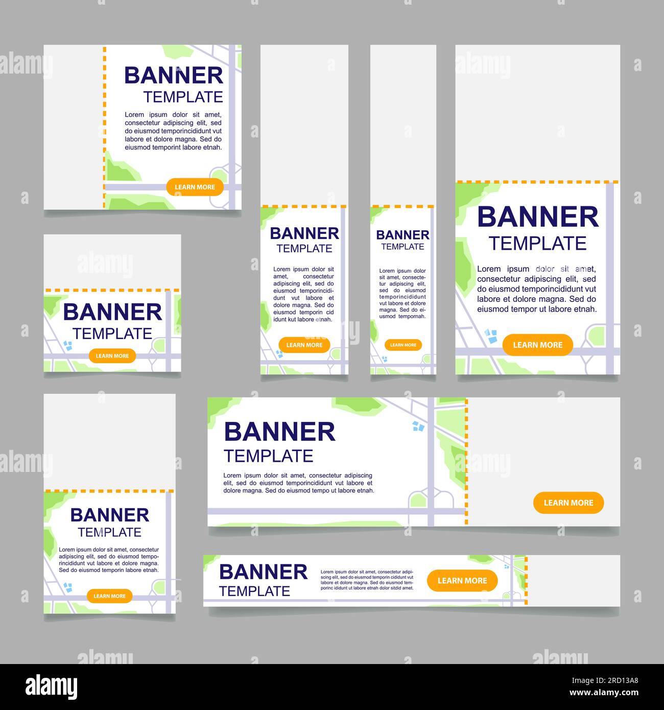 Car tech innovations web banner design template Stock Vector Image ...