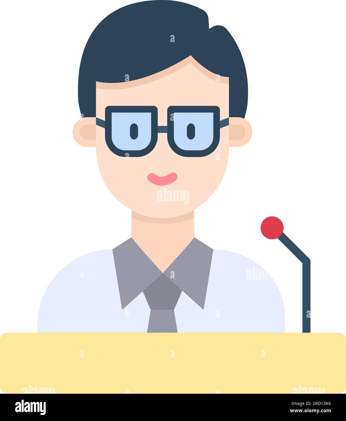 Professor line icon outline Stock Vector Images - Alamy