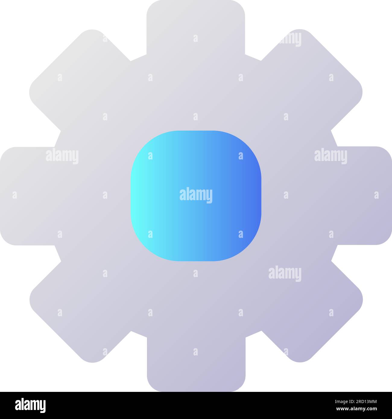 Settings pixel perfect flat gradient two-color ui icon Stock Vector Image & Art - Alamy