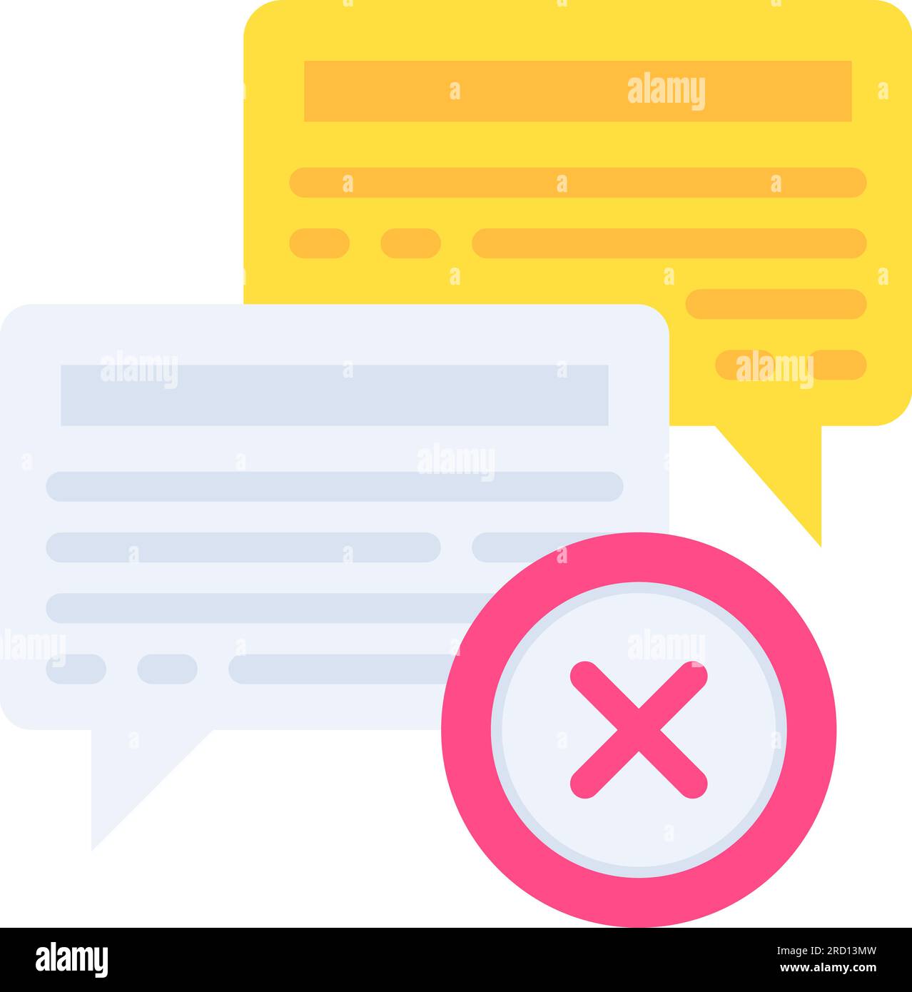 Cancel speech Stock Vector Images - Alamy