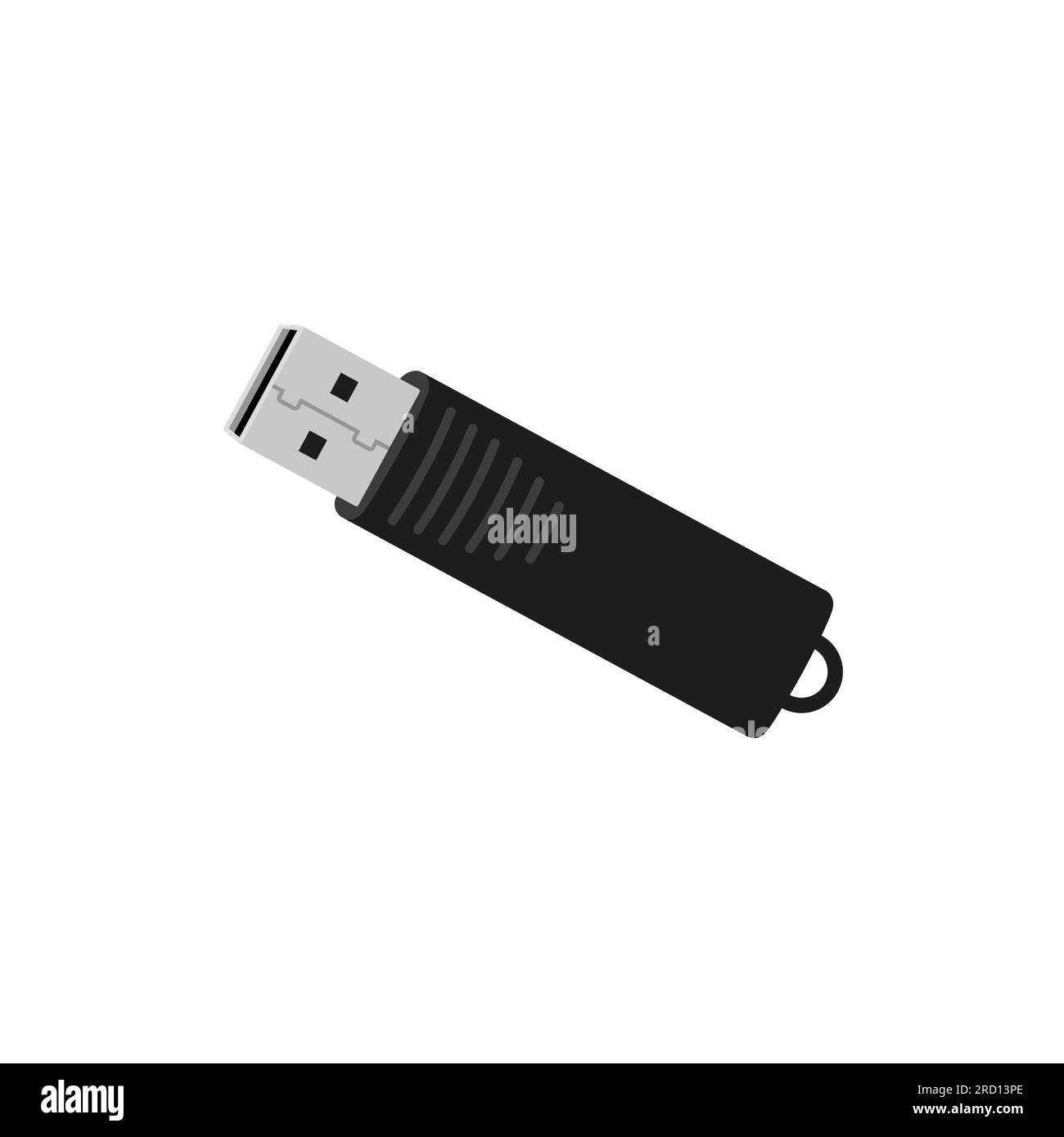 USB flat vector isolated on white background. USB illustration in color ...