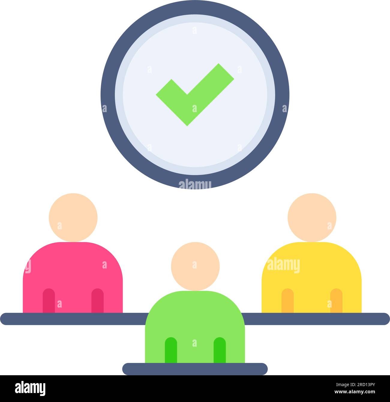 Hired icon Stock Vector Images - Alamy