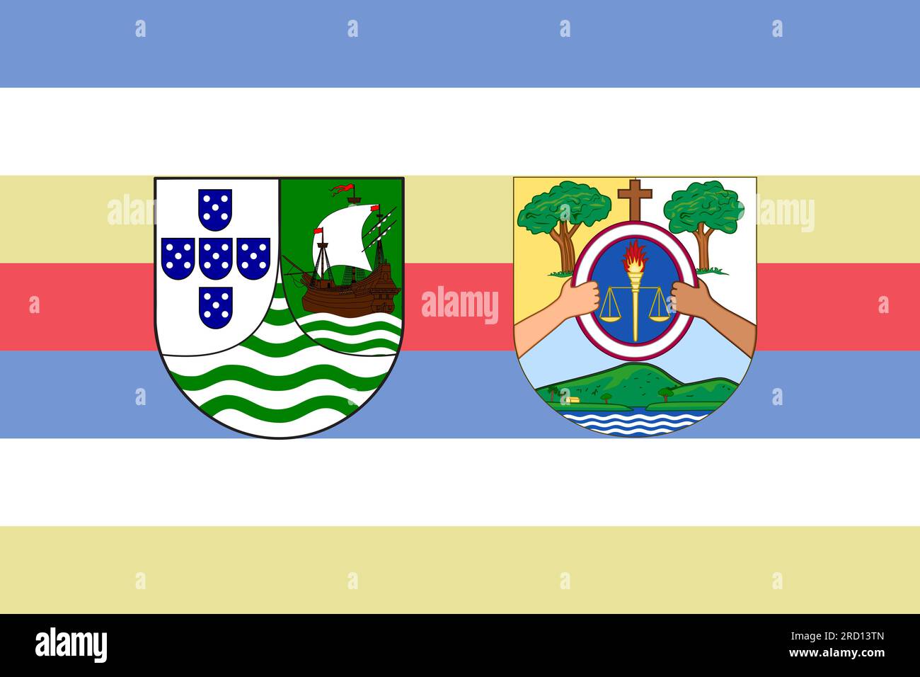 flag of Portuguese Creole peoples Annobonese. flag representing ethnic ...