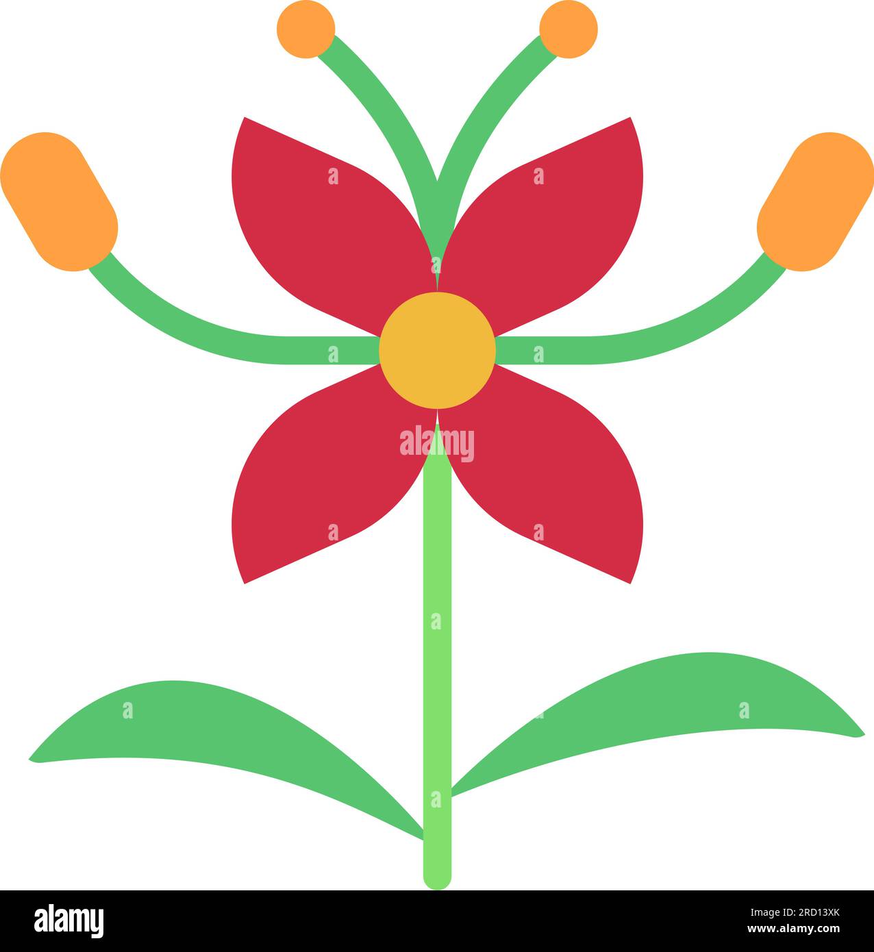 Ixora illustration hi-res stock photography and images - Alamy