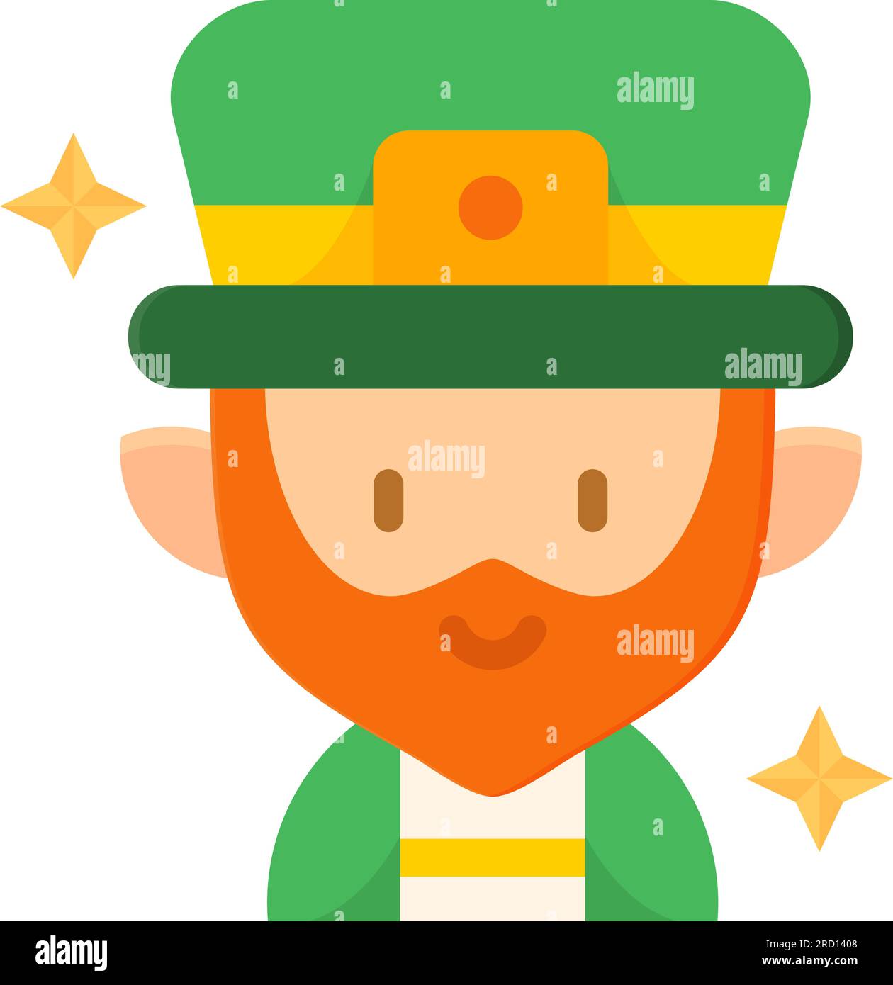 Leprechaun hat icon outline hi-res stock photography and images - Alamy
