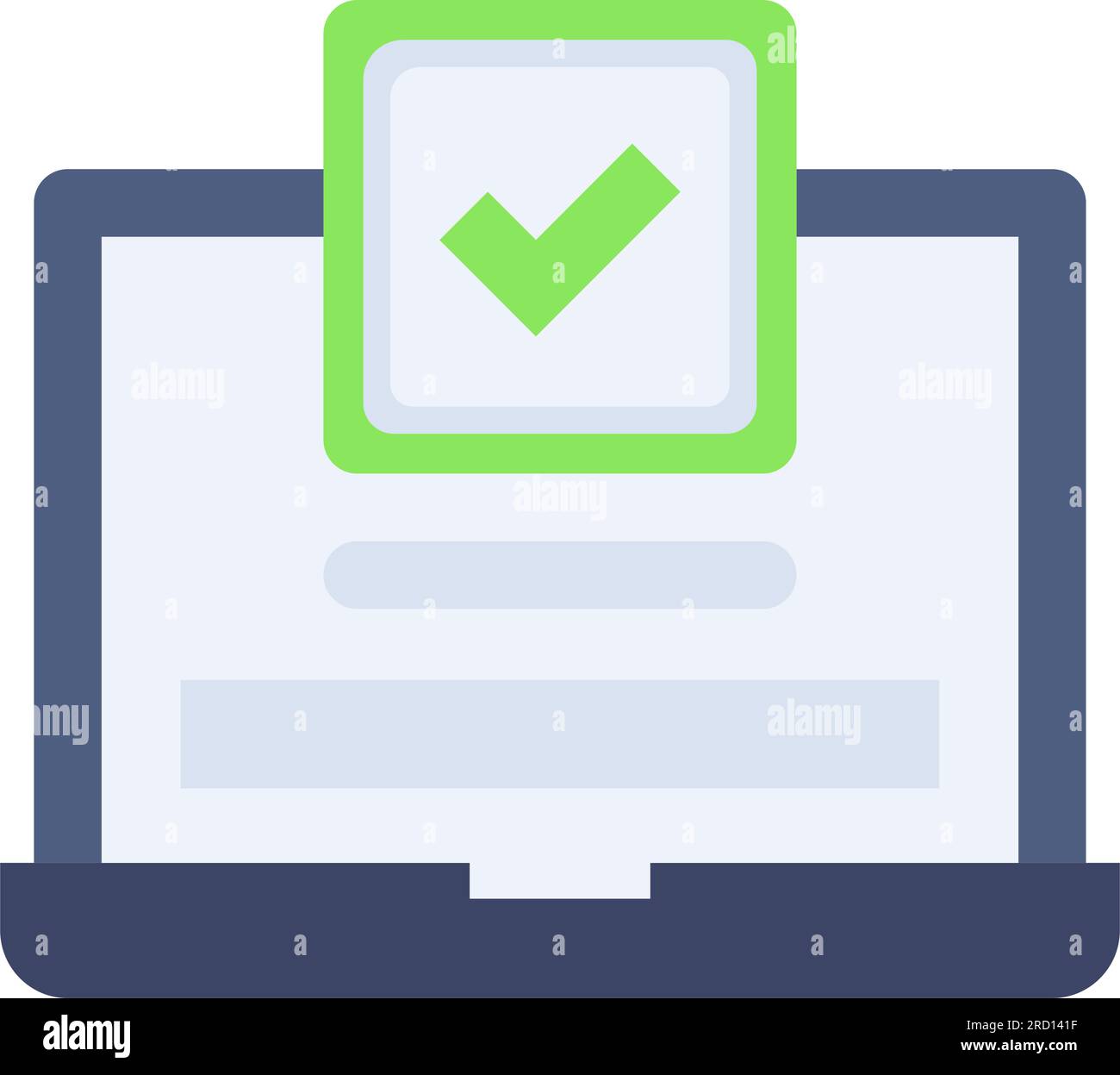Laptop Approved Icon Image Stock Vector Image & Art - Alamy
